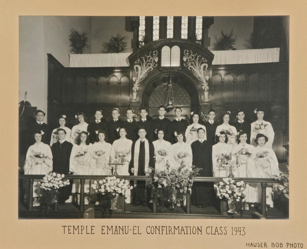 Temple Emanu-El, Confirmation Class, 1943 - Jewish Buffalo History Center